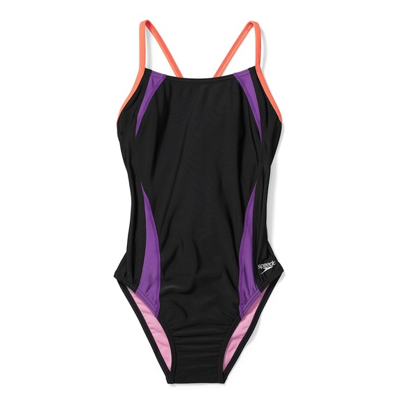 Speedo | Swim | Speedo Womens Flyback Splice Racing Swimsuit One Piece ...